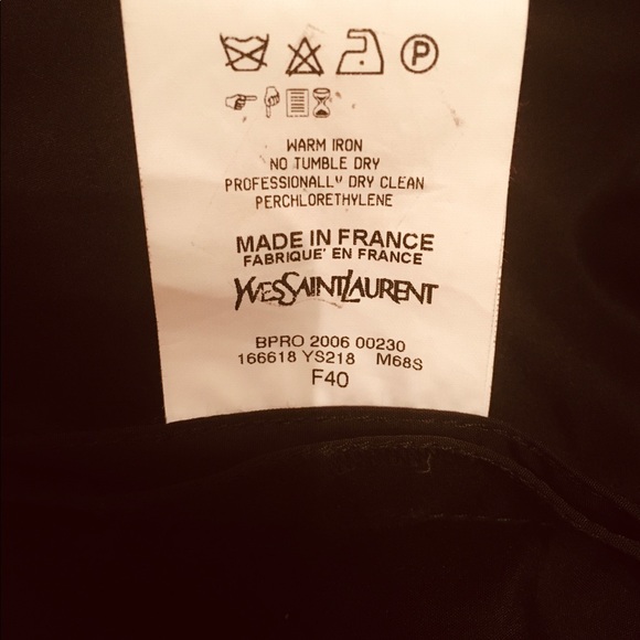 Yves Saint Laurent | Jackets & Coats | Ysl Authentic Fur Trimmed Trench ...